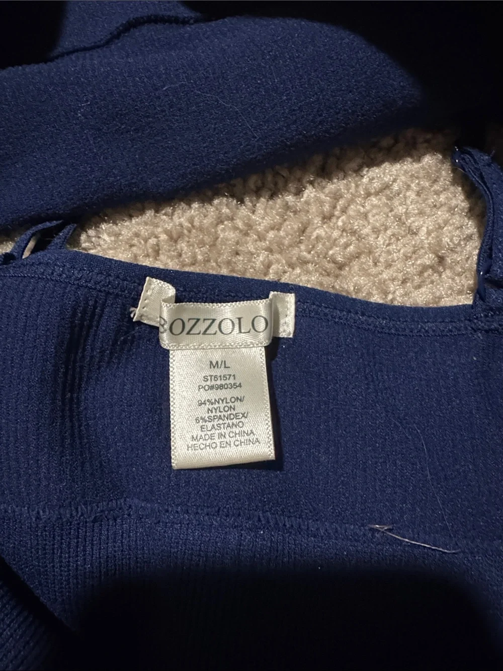 Bozzolo | Tops | Bozzolo Deep Navy Ribbed Crop Tank | Poshmark
